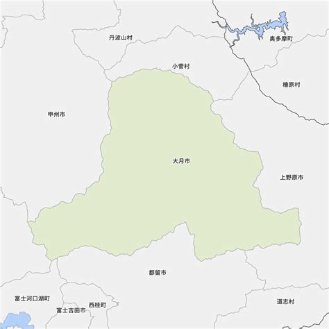 山梨県大月市の地図 Map It マップイット