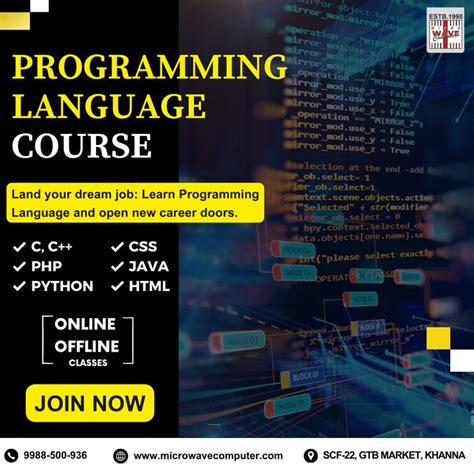 Programming Language Course In Khanna Language Courses Programming
