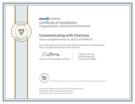 Mohammed Jassim Al Hammadi On Linkedin Certificate Of Completion