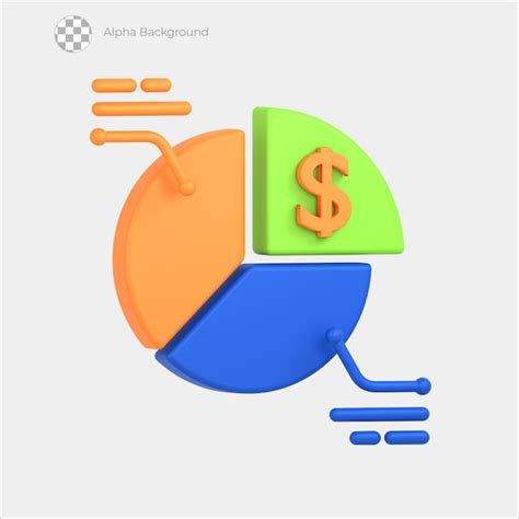 Gráfico Circular De Negocios 3d Archivo Psd Premium