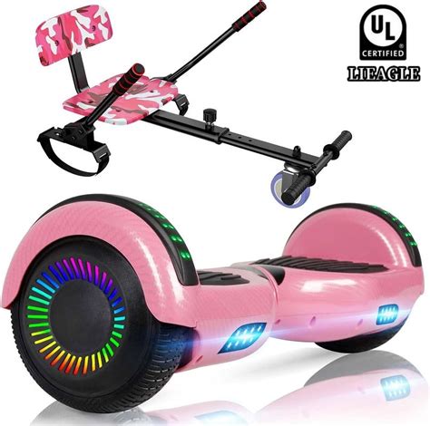 Lieagle Hoverboard With Seat Attachment 6 5 Inch Hoverboard Go Kart