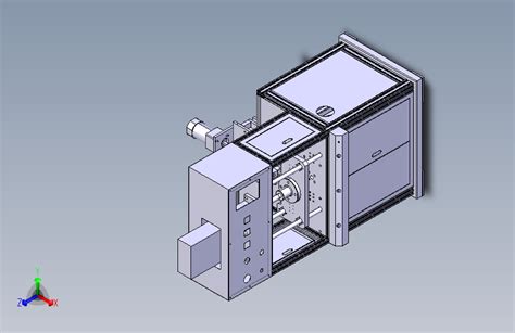 低压成型注塑机 CATIA 模型图纸下载 懒石网