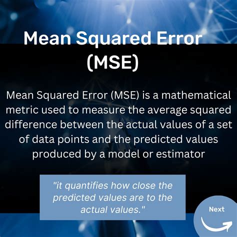 Machinelearning Datascience Meansquarederror Modelevaluation Predictivemodeling Aiinsights