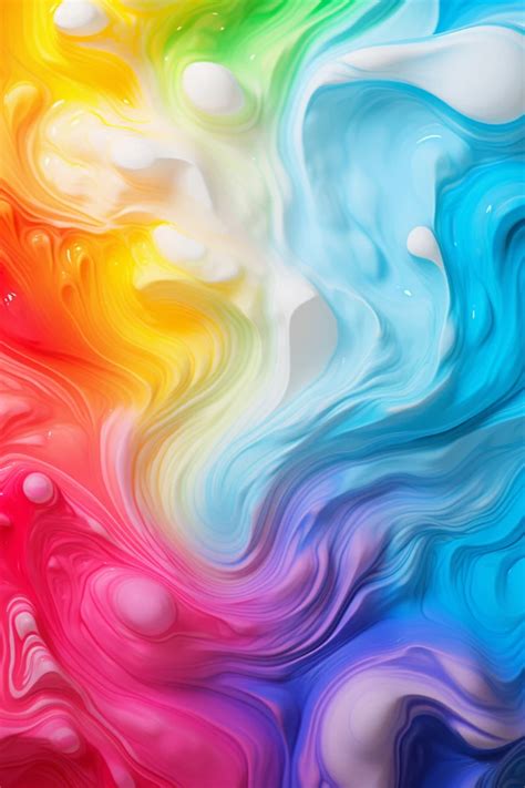 彩色波浪波纹丝绸背景图 花瓣网