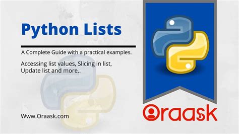 Python Lists Comprehensive Guide Oraask