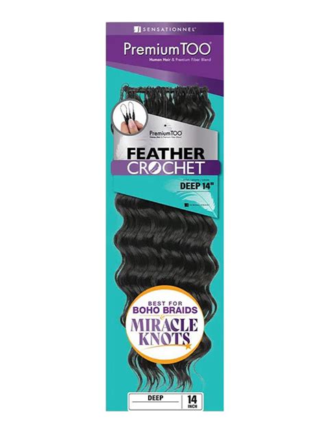 Sensationnel Premium Too Human Hair Blend Miracle Knots Feather Cr