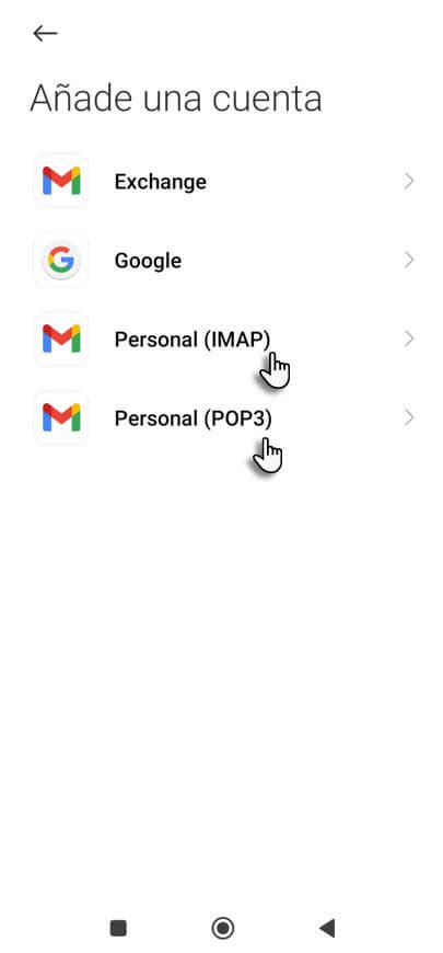 Configuración De Tu Nuevo Webmail En Android Webnode Support