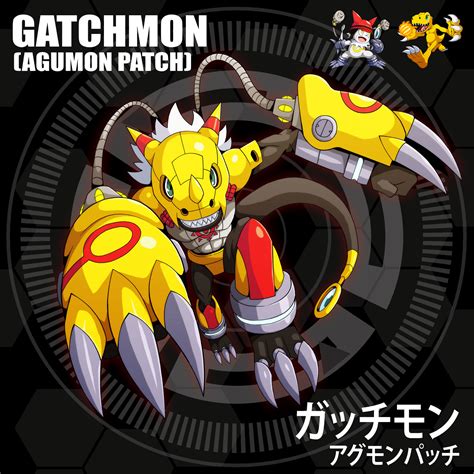 Agumon Gatchmon Digimon Original Horn Highres Appmon Armor