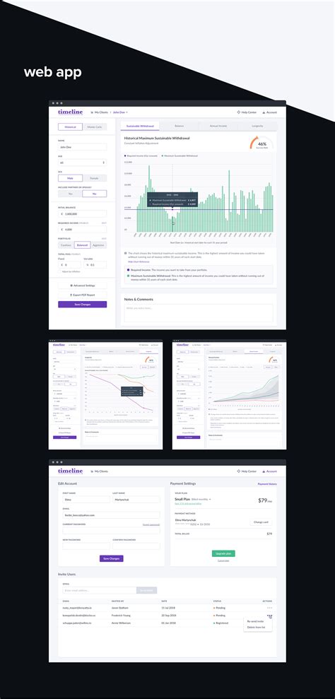 Timeline Website Web App On Behance