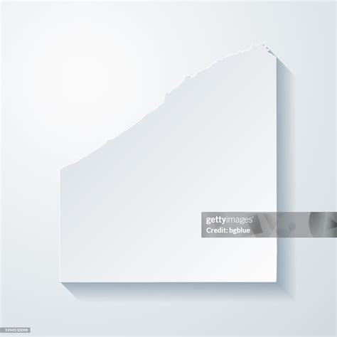 Chautauqua County New York Map With Paper Cut Effect On Blank