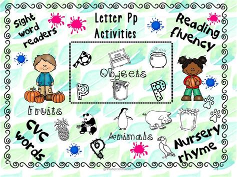 Letter Pp Reading And Writing Activities Early Literacy Cvc Words