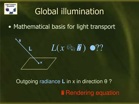 Ppt On Robust Monte Carlo Algorithms For Multi Pass Global Illumination Powerpoint