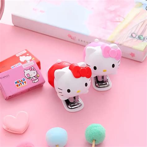 Kawaii Hello Kitty Stapler Set Kawaii Lulu