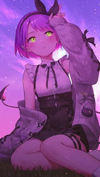 粉发少女 动漫手机动态壁纸 动漫手机壁纸下载 元气壁纸