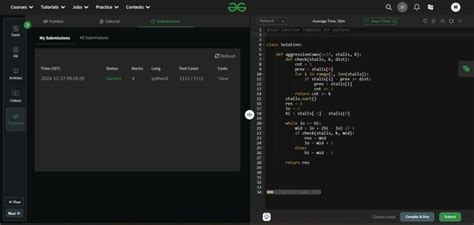 Mukesh Kumar On Linkedin Gfg160 Geekstreak2024 Codingchallenge
