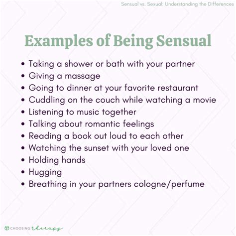 Sensual Vs Sexual
