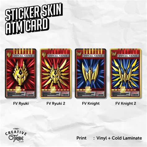 Jual Final Vent Sticker Card Skin Vinyl Debit Emoney Flazz Kamen