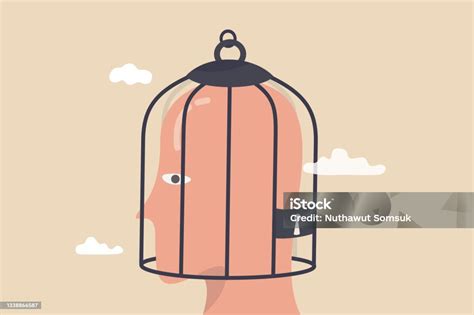 고정 된 사고 방식 부정적인 감정은 새로운 것을 배우기를 거부 두려움 또는 정신 잠금 억압 또는 혐오 장애 개념 우울 두려운
