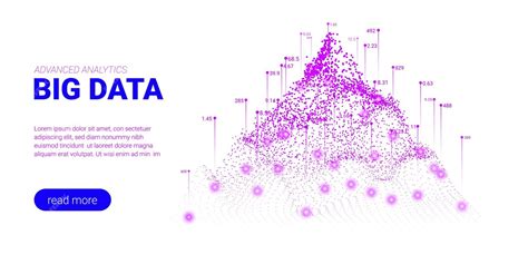 Premium Vector Technology Network Visualization Big Data Analysis Presentation Template