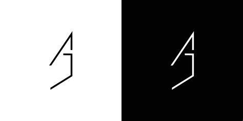 Simple And Modern Letter Aj Initials Logo Design 15536709 Vector Art At