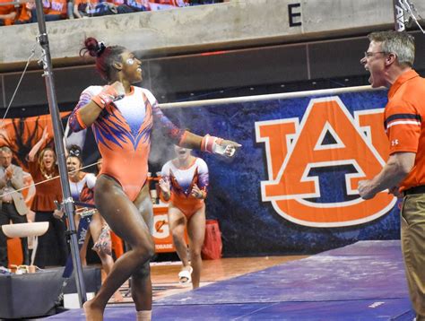 Auburn Gymnastics Beats Alabama In Gymnastics “iron Bowl”