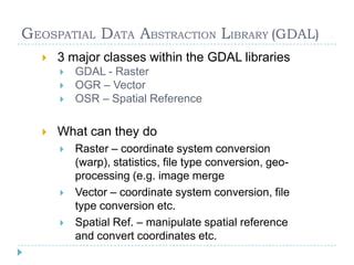 Using Gdal In Your Gis Workflow Pptx