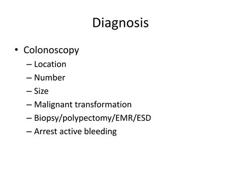 Colorectal Polyps Ppt