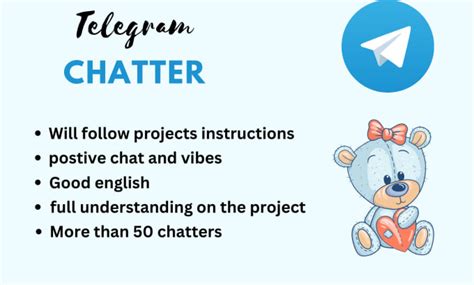 Be Your Telegram Chatter Manager Mod Community Manager Admin By