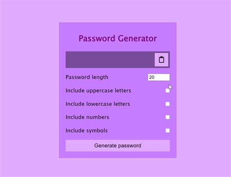 Github Eceerollrandom Password Generator Generates A Random Password Based Upon The Users