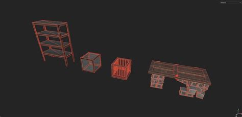 3d Model Junk Prop Pack Vr Ar Low Poly Cgtrader