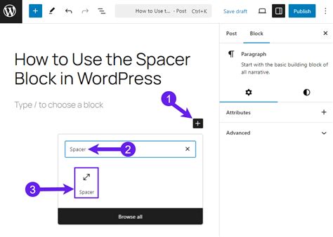 How To Use The Spacer Block In Wordpress In 2 Easy Steps