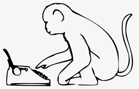 Download File Typing Monkey Svg Wikimedia Commons Monkey Svg ClipartKey