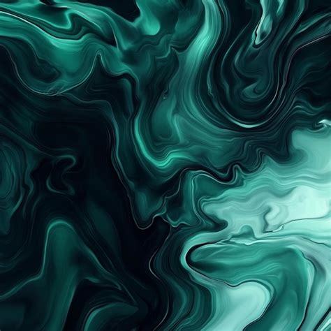 Amazing Abstract Dark Green Texture 3d Vertical Premium Ai Generated