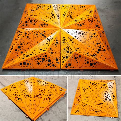 Cnc Cut Aluminum Facade Panel 3d Shape Architectural Wall Cladding