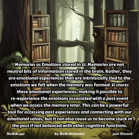 Emotions And Memories Understanding Mbtis Si Function Risfj