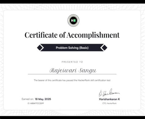 Hackerrank Problemsolving Coding Programming Continuouslearning
