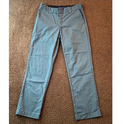 Blue Work Pants Dickies 34x32 Straight Fit 18 Obo Depop