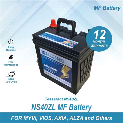 NS40ZL TF38B20L Maintenance Free Battery For Myvi Bezza Kancil Viva