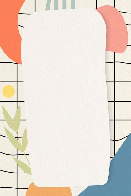 Premium Vector Abstract Botanical Frame Template Vector