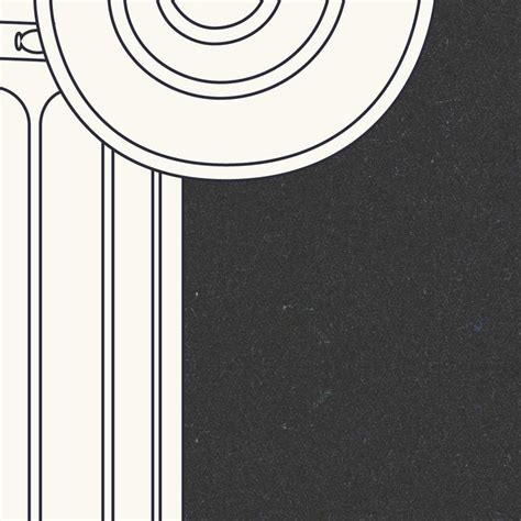 Greek Column Ionic Order Printable Wall Art Minimalist Print Ancient