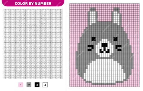 Easy Cute Pixel Art With Grid