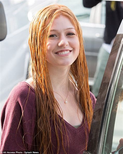 Disney Star Katherine Mcnamara Shows Off Her New Fiery Hair Daily