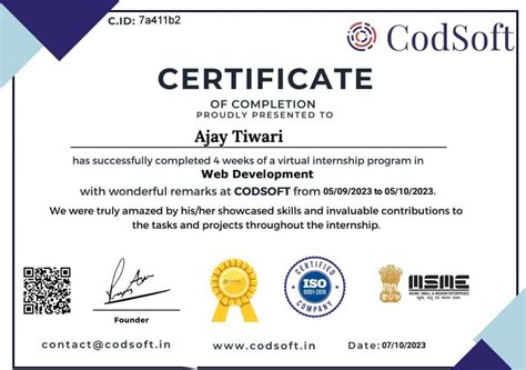 Ajay Tiwari On Linkedin Codesoft Web Intern