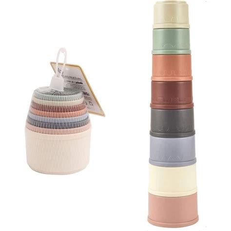Jouets De Bain Pour Bébé Tasses Empilables De Vitesse Enfants Compte