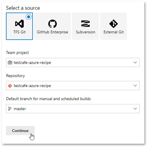 Integrate Testcafe With Azure Devops Continuous Integration Guides Docs