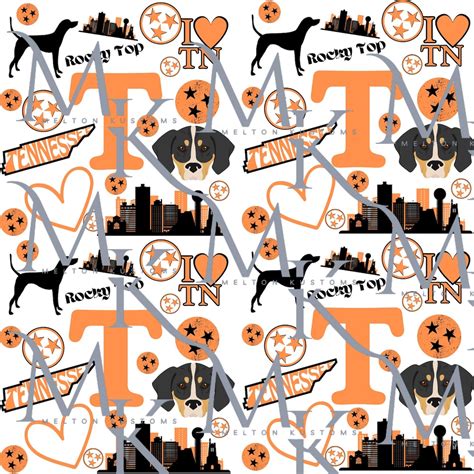 Tennessee Vols Seamless Pattern Etsy