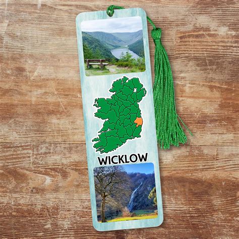 Scenic And Map Wicklow Bookmark Localirishts