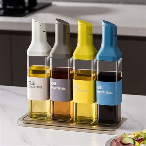 Rbi9rxel Seasoning 500ml169oz Non Drip Glass Automatic Pouring Spout