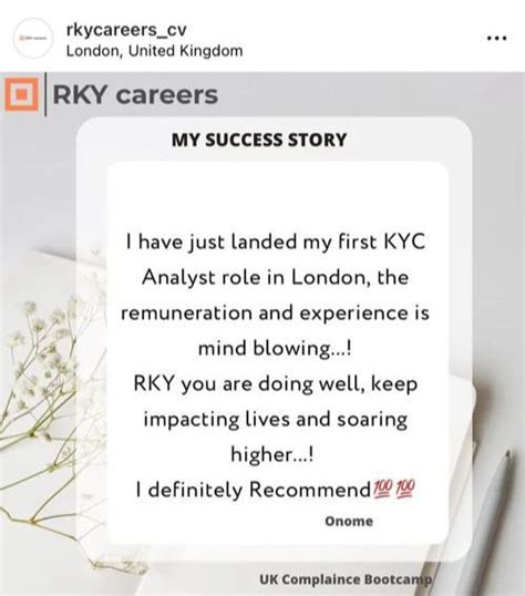 Onomes Success Story Landing A Kyc Analyst Role In Uk Rky Careers Blog