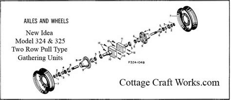 New Idea 324 325 Corn Picker Axle Frame Parts